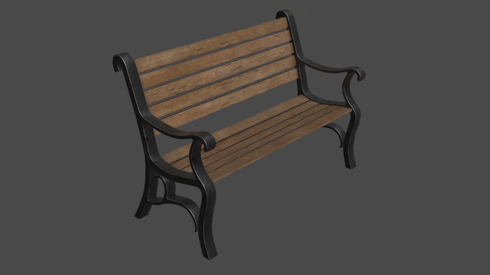 Park Bench 3D Model - TurboSquid 1946244