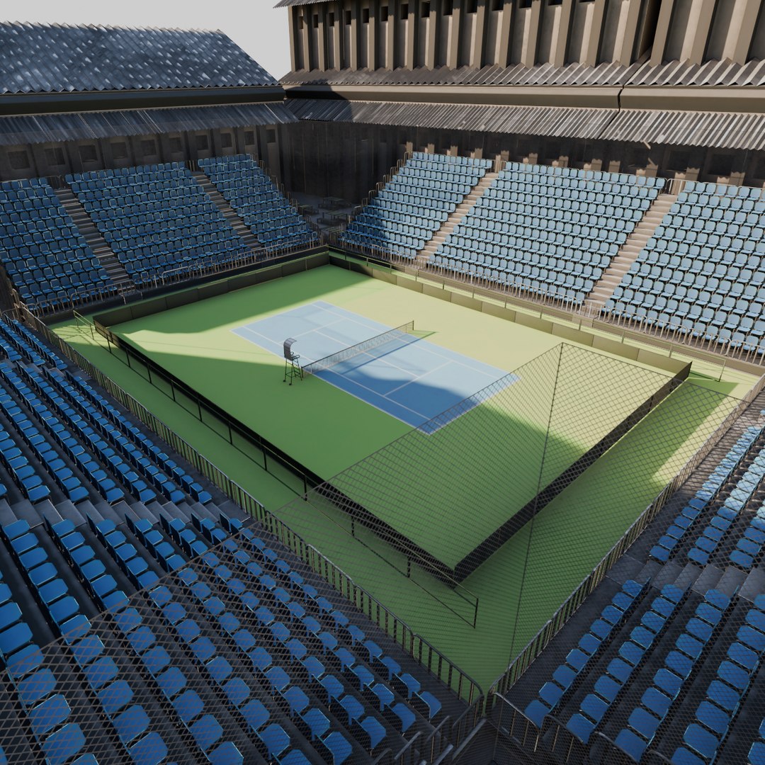 3D VR Tennis Court model - TurboSquid 2158523