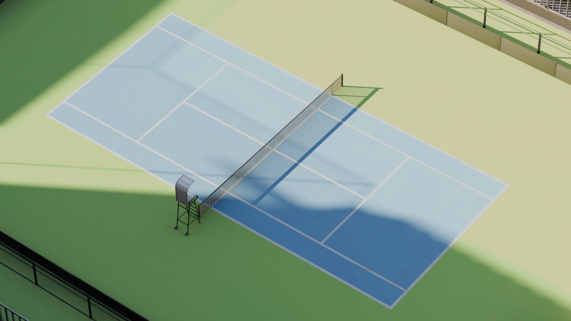 3D VR Tennis Court Model - TurboSquid 2158523