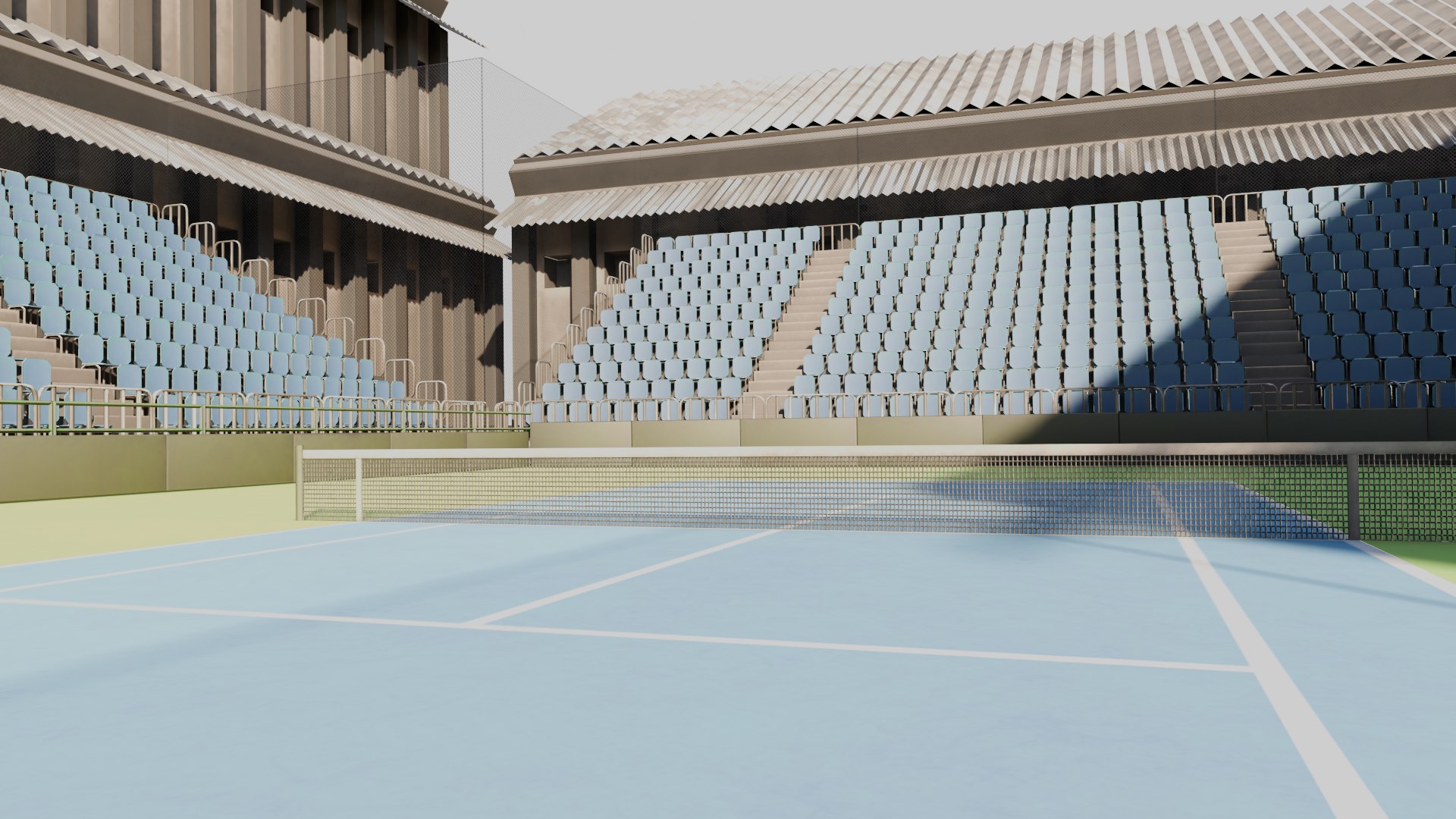 3D VR Tennis Court Model - TurboSquid 2158523