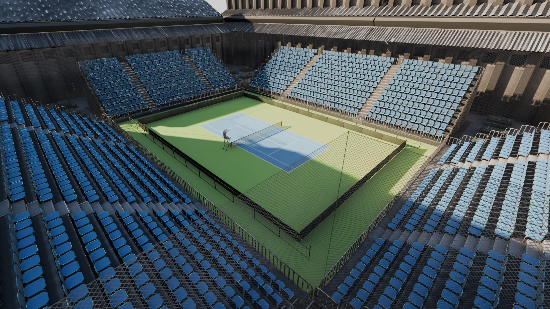 3D VR Tennis Court Model - TurboSquid 2158523