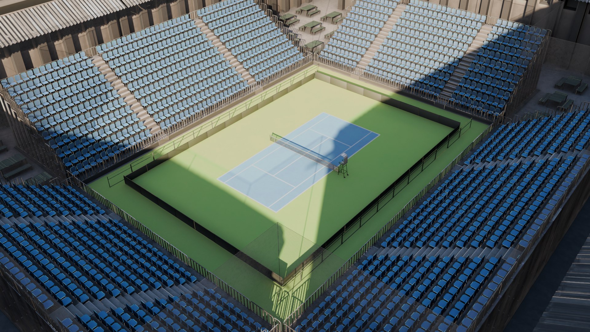 3D VR Tennis Court Model - TurboSquid 2158523