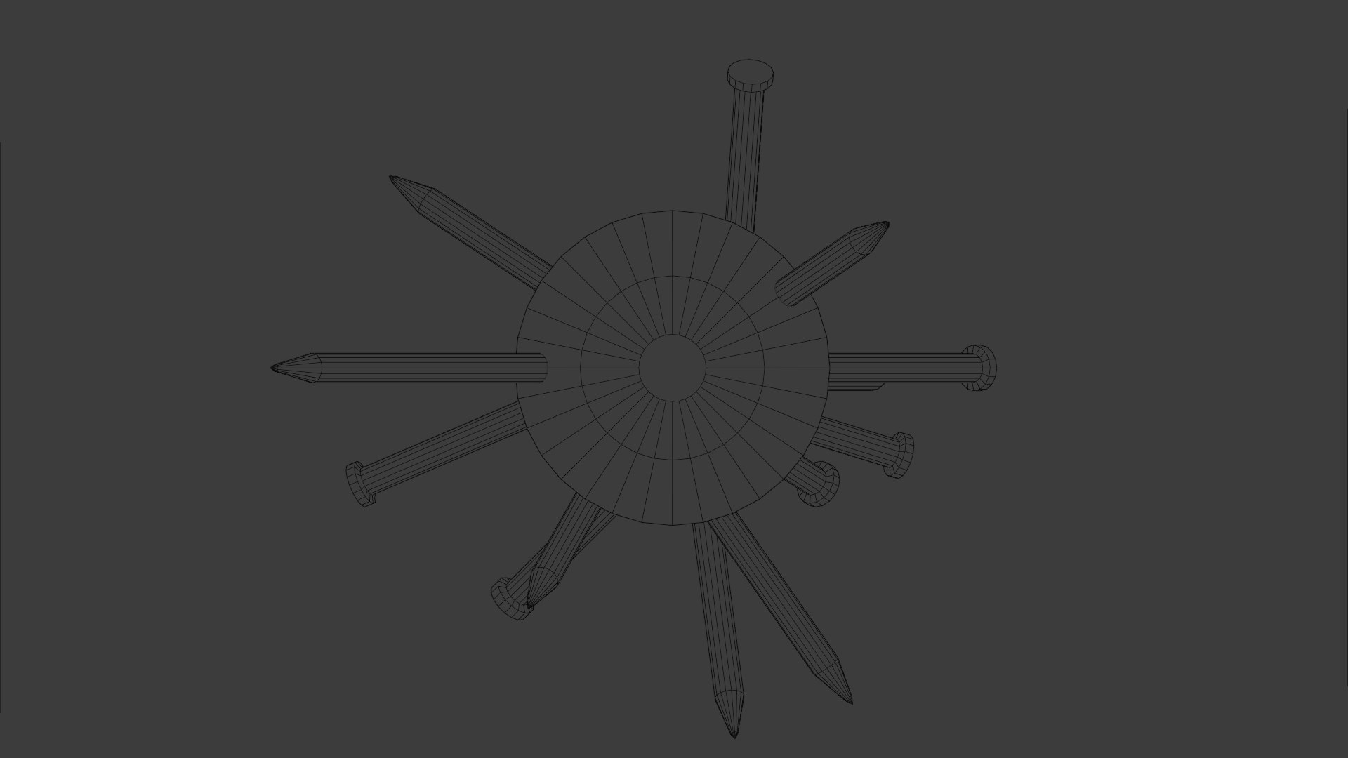 Basic Low Poly Spiked Bat 3D Model - TurboSquid 1760983