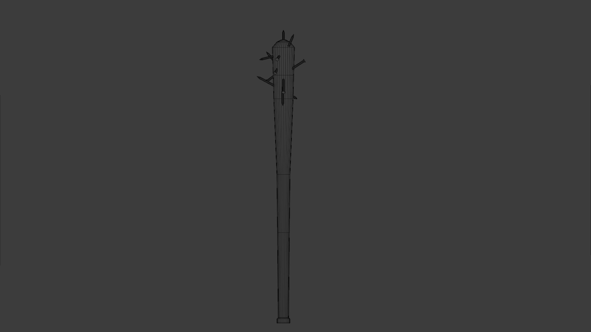 Basic Low Poly Spiked Bat 3D Model - TurboSquid 1760983