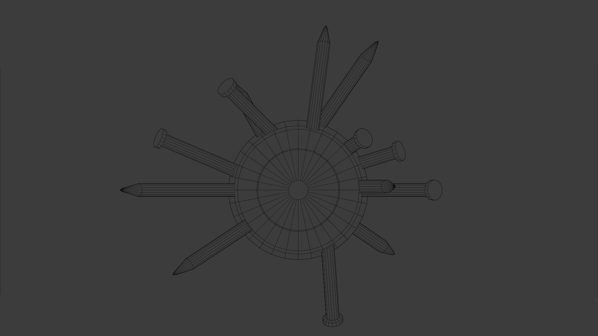 Basic Low Poly Spiked Bat 3D Model - TurboSquid 1760983