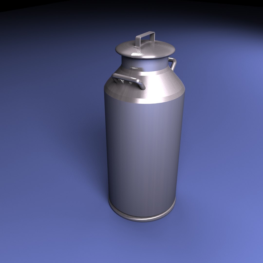 Milk Container 3d Model