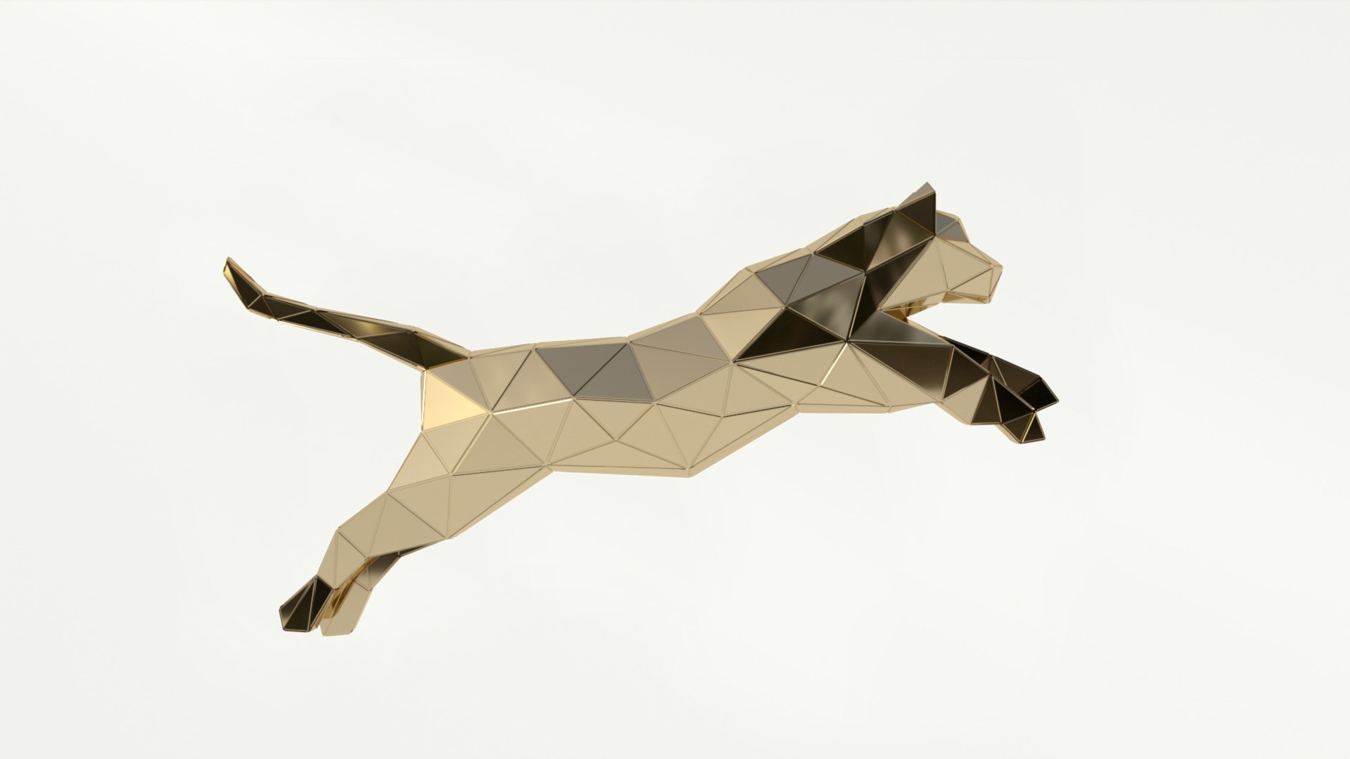 3D Jumping Tiger Papercraft Model - TurboSquid 1822532