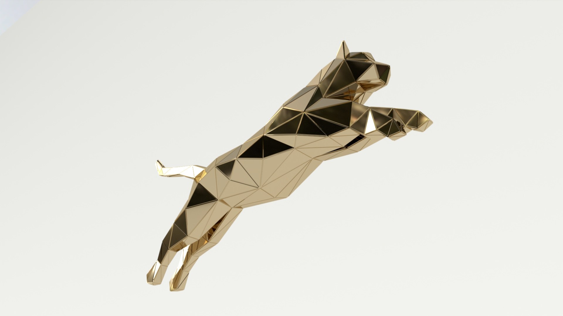 3D Jumping Tiger Papercraft Model - TurboSquid 1822532