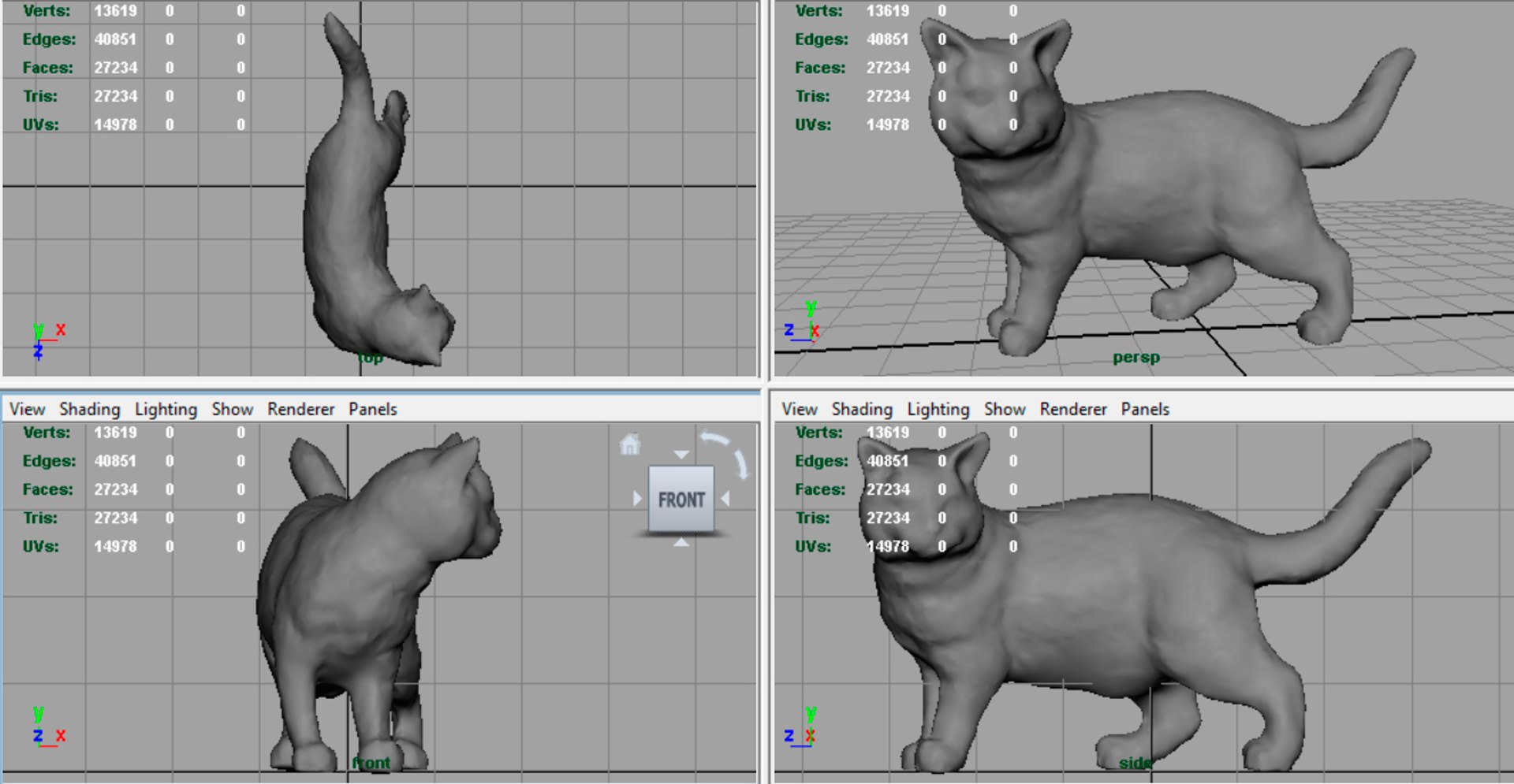 Cat 3D Model - TurboSquid 1166223