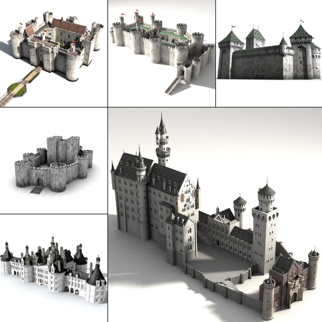 castle 3d obj