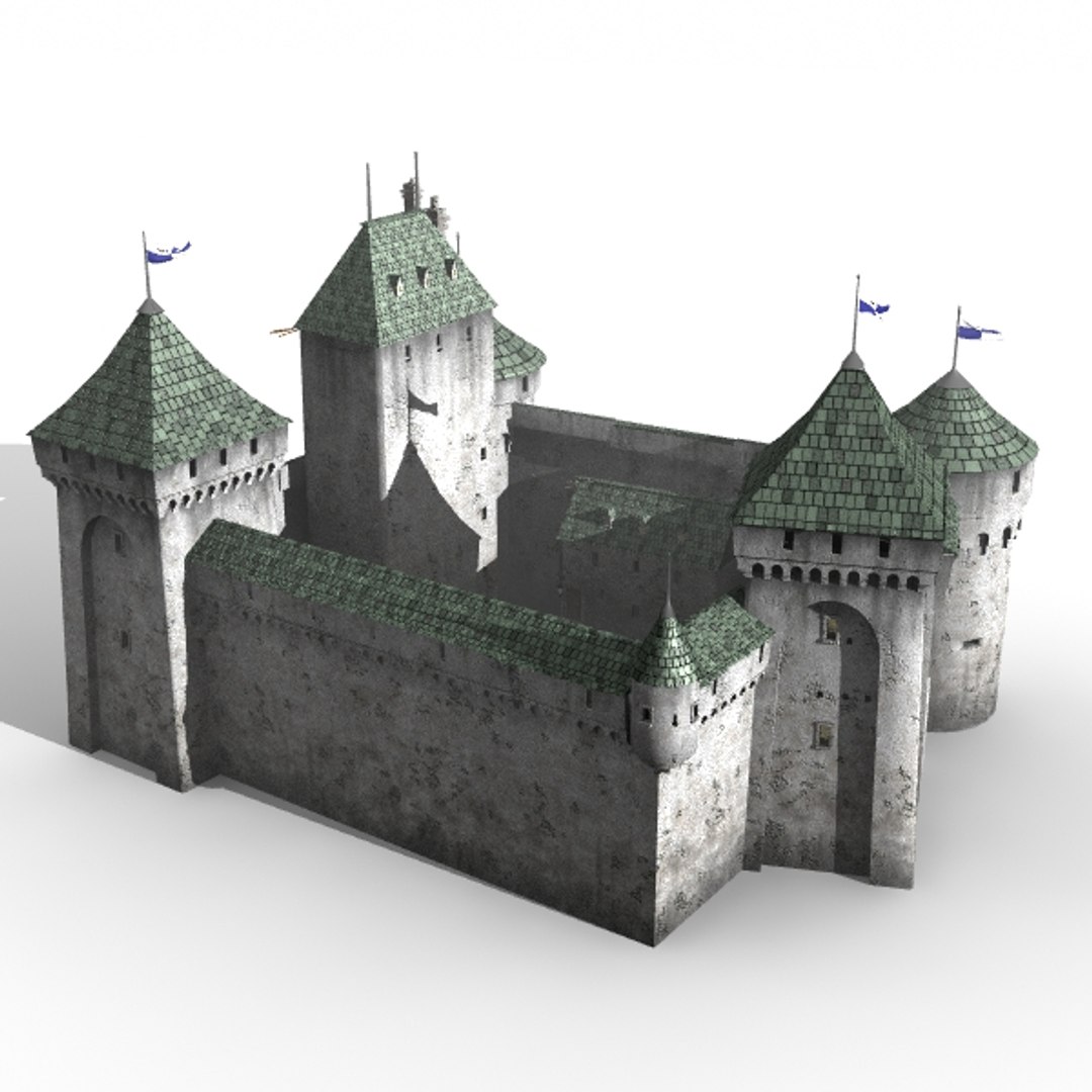 castle 3d obj