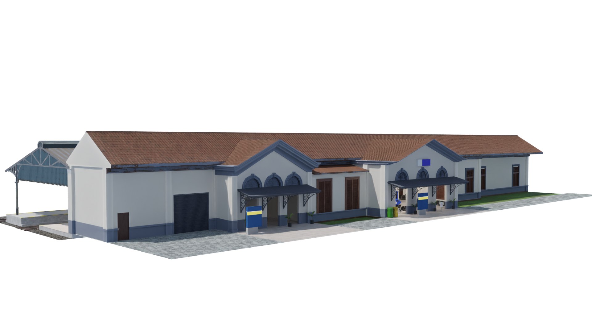 3D Rail Station Dutch Heritage Model - TurboSquid 2091542