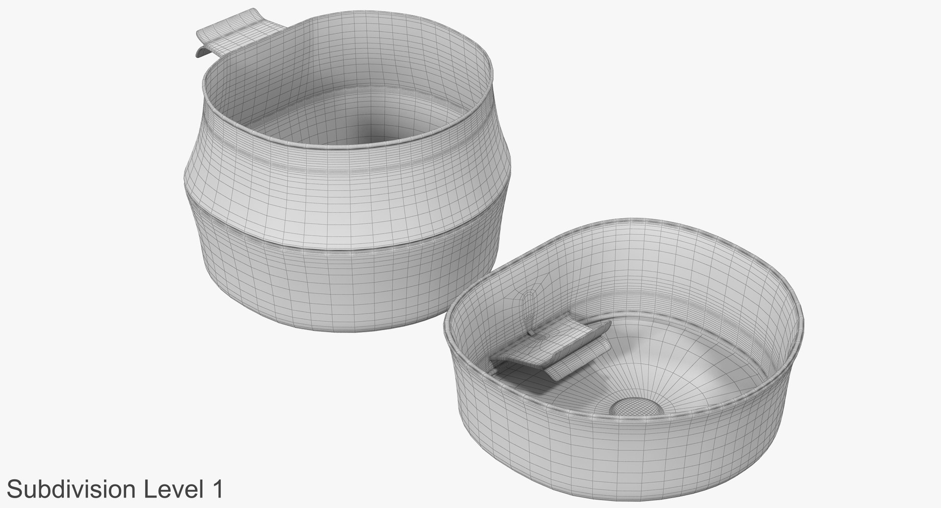 Folding cup large - 3D model - TurboSquid 1194185