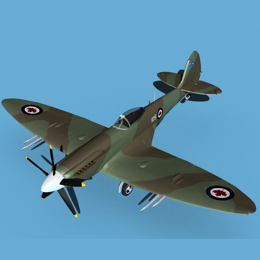 Supermarine Spitfire Mk XXII V10 Canada 3D Model - TurboSquid 1925743