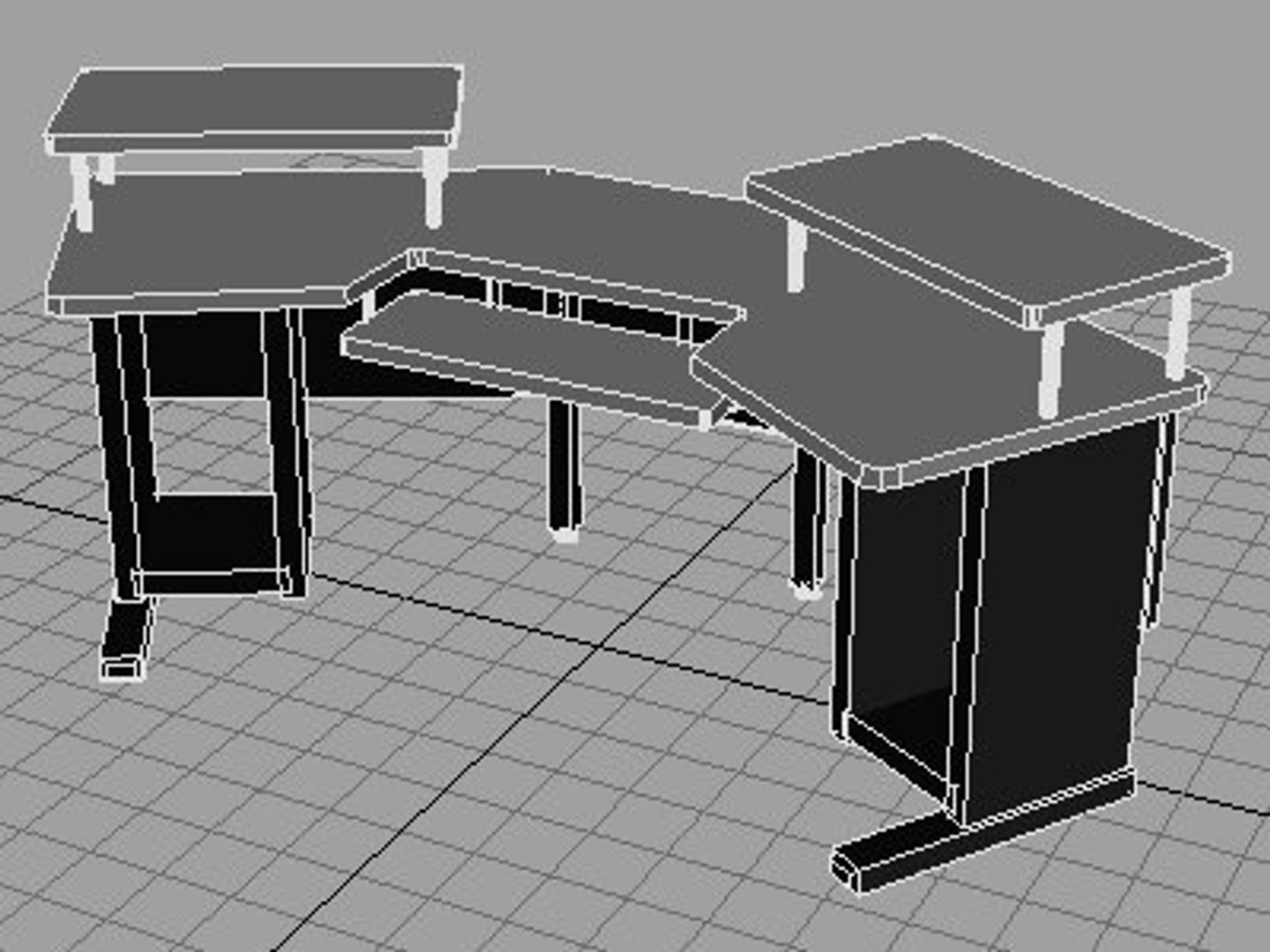 3d Model Computer Desk