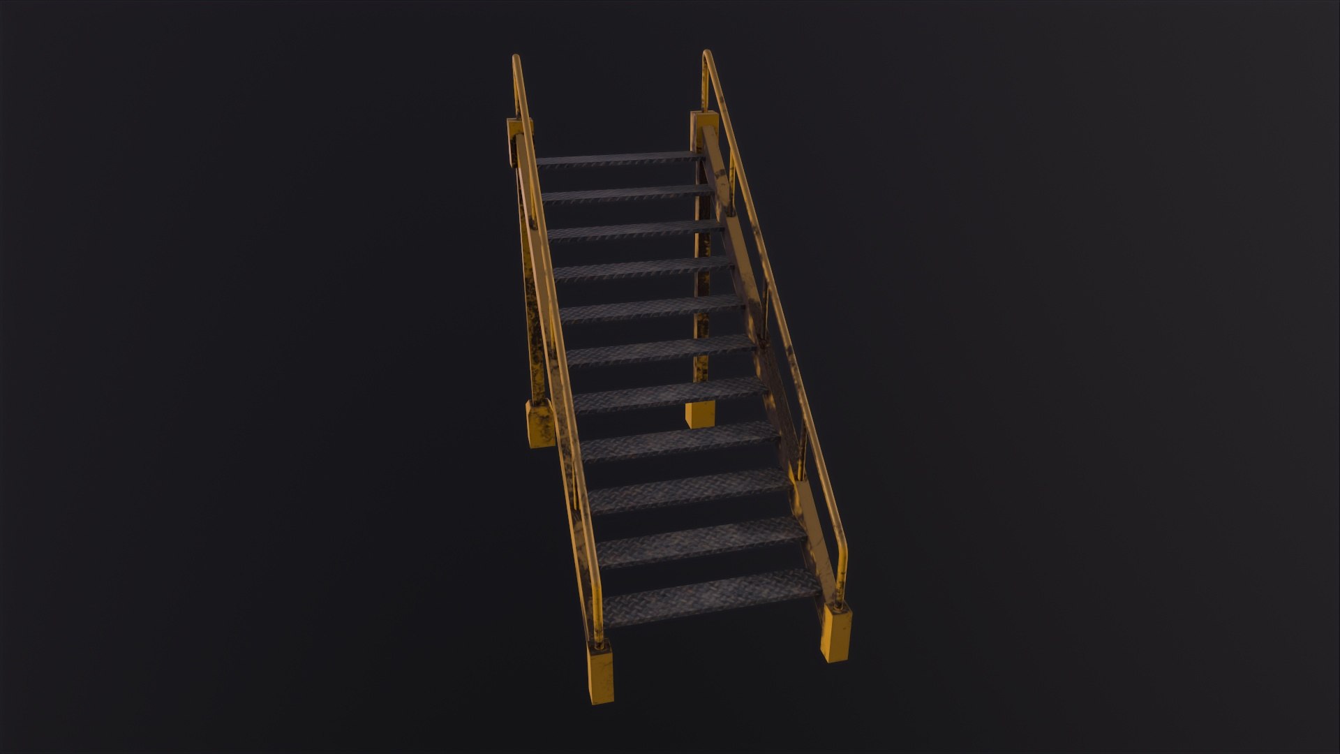 Industrial Stairs 3D Model - TurboSquid 2135082