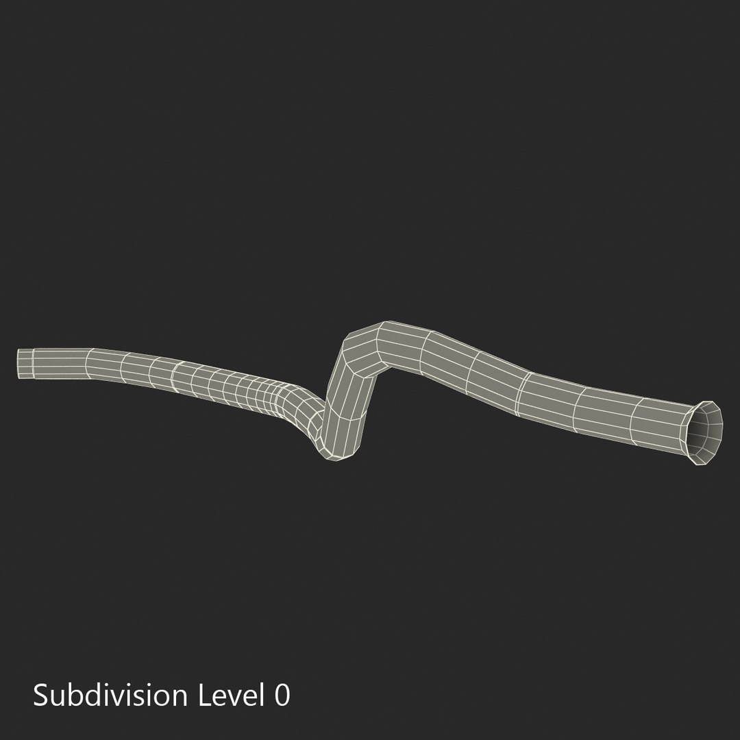 3d Broken Iron Pipe 10 Model