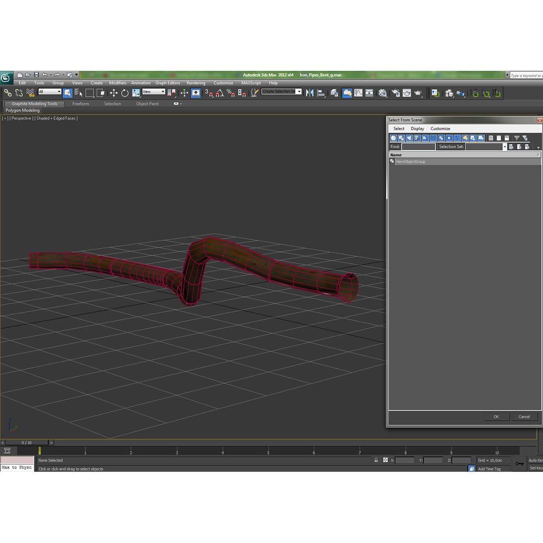 3d Broken Iron Pipe 10 Model
