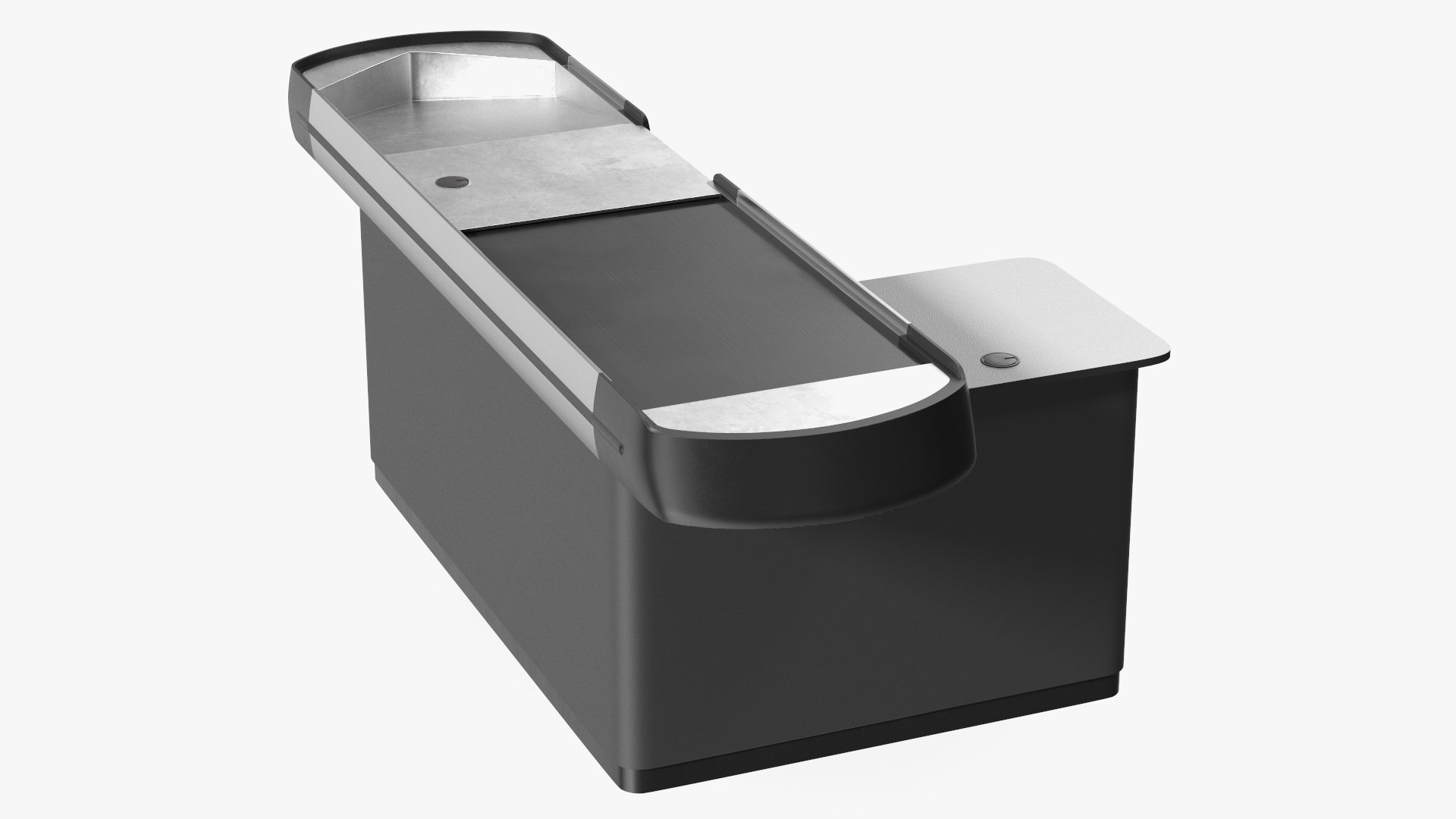 Ergonomic Small Checkout Counter Grey Rigged model - TurboSquid 2180383