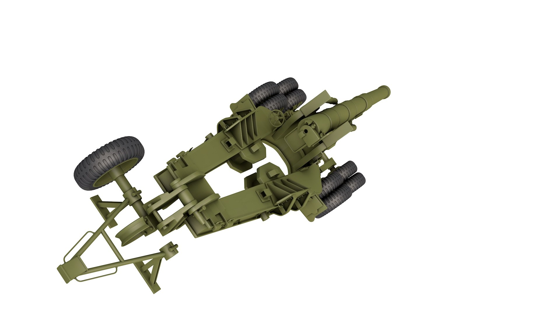 3D M115 Howitzer Model - TurboSquid 2314450