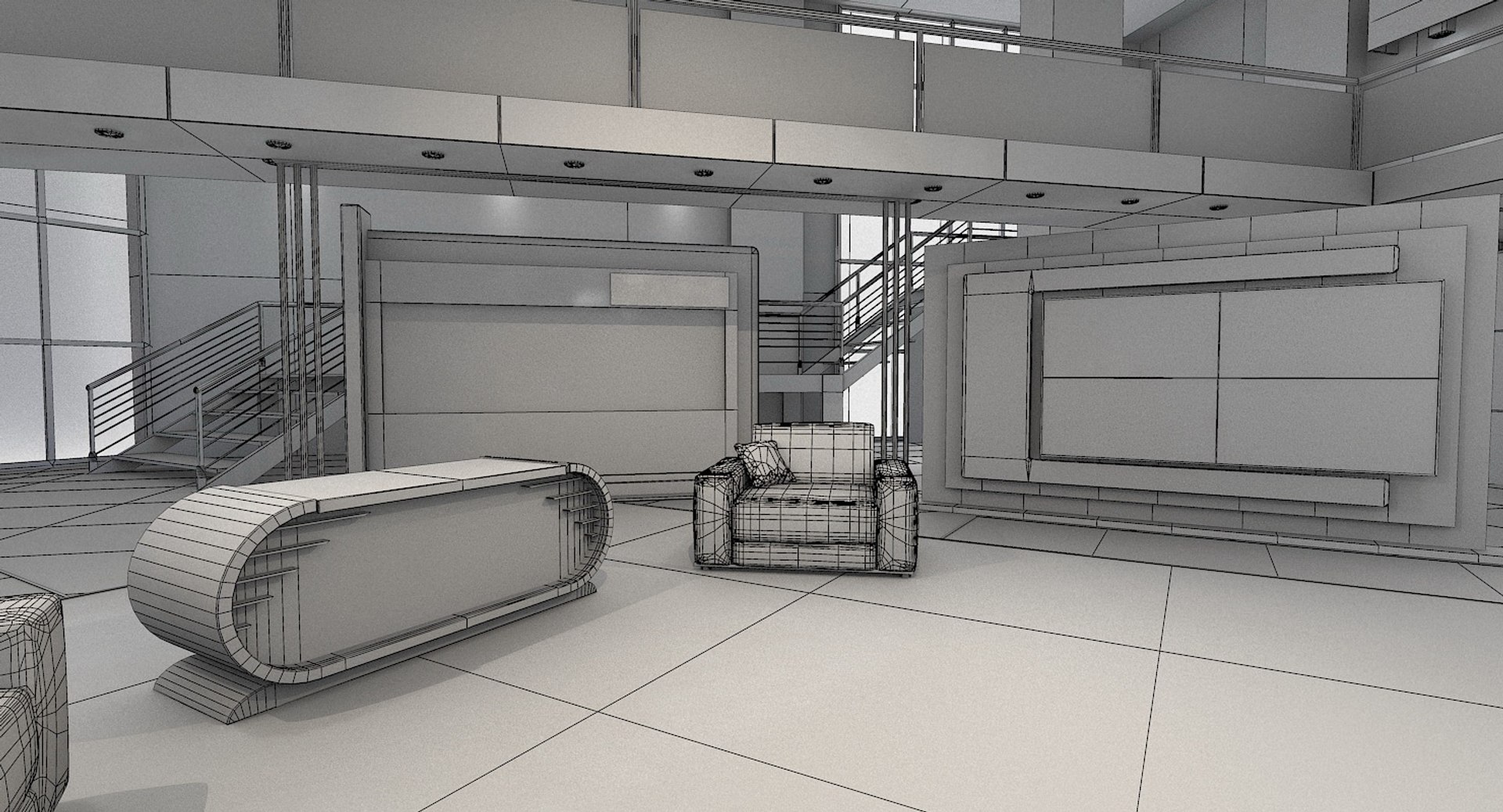 Virtual set studio 3D model - TurboSquid 1470440