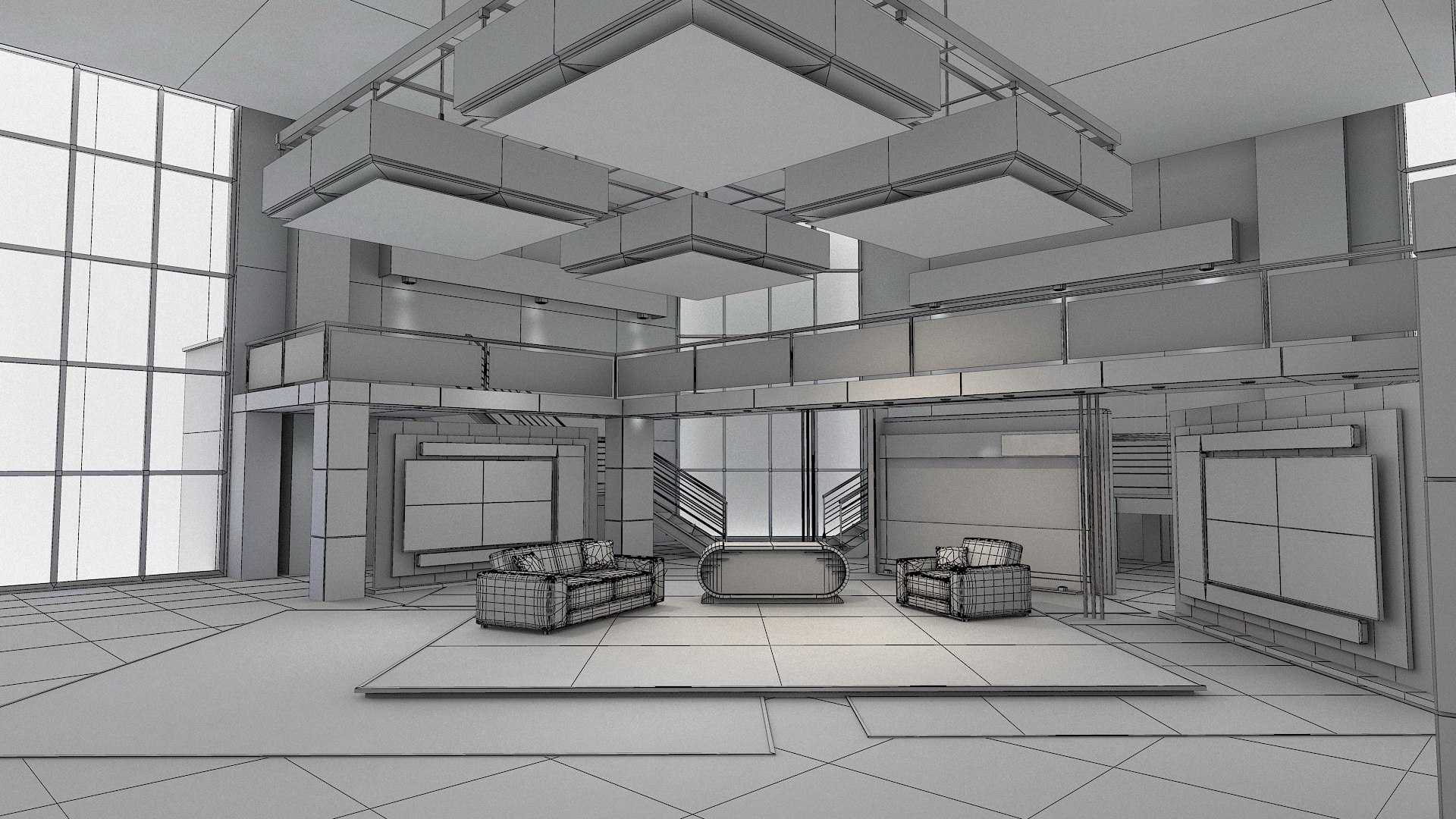 Virtual set studio 3D model - TurboSquid 1470440