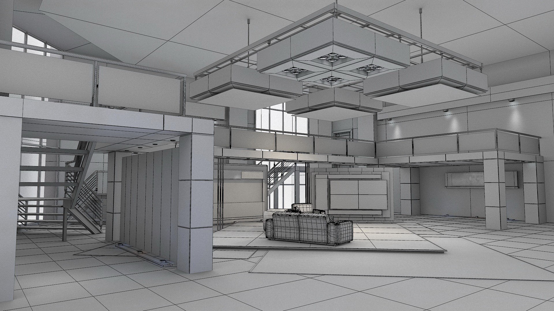 Virtual set studio 3D model - TurboSquid 1470440