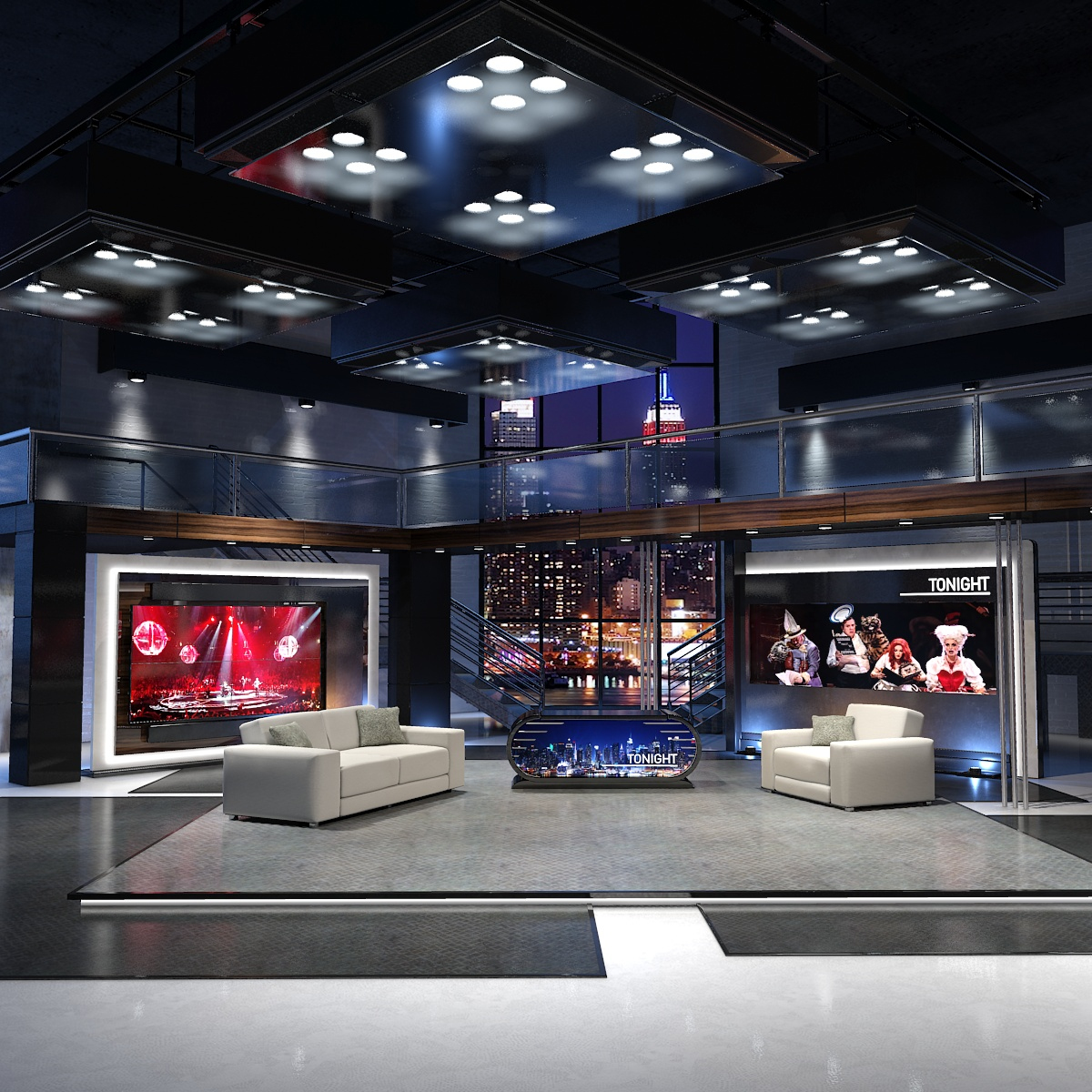 Virtual set studio 3D model - TurboSquid 1470440