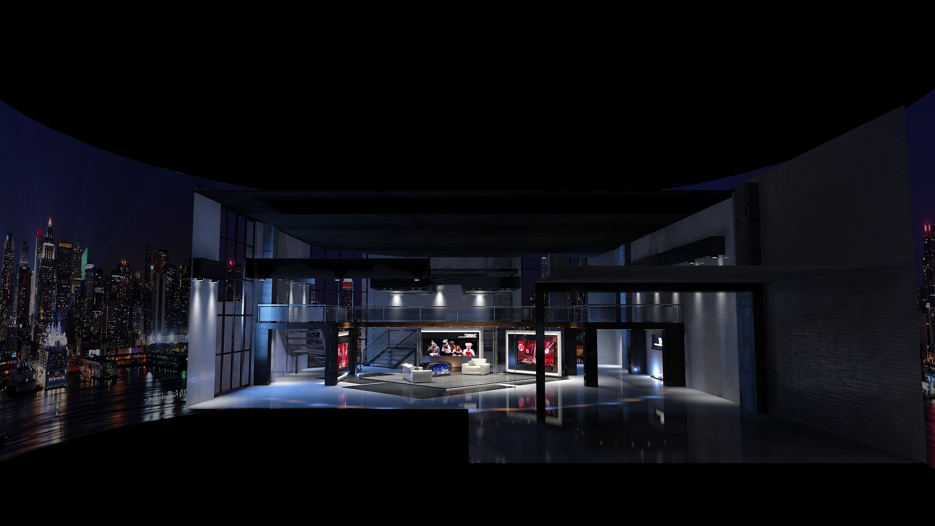 Virtual set studio 3D model - TurboSquid 1470440