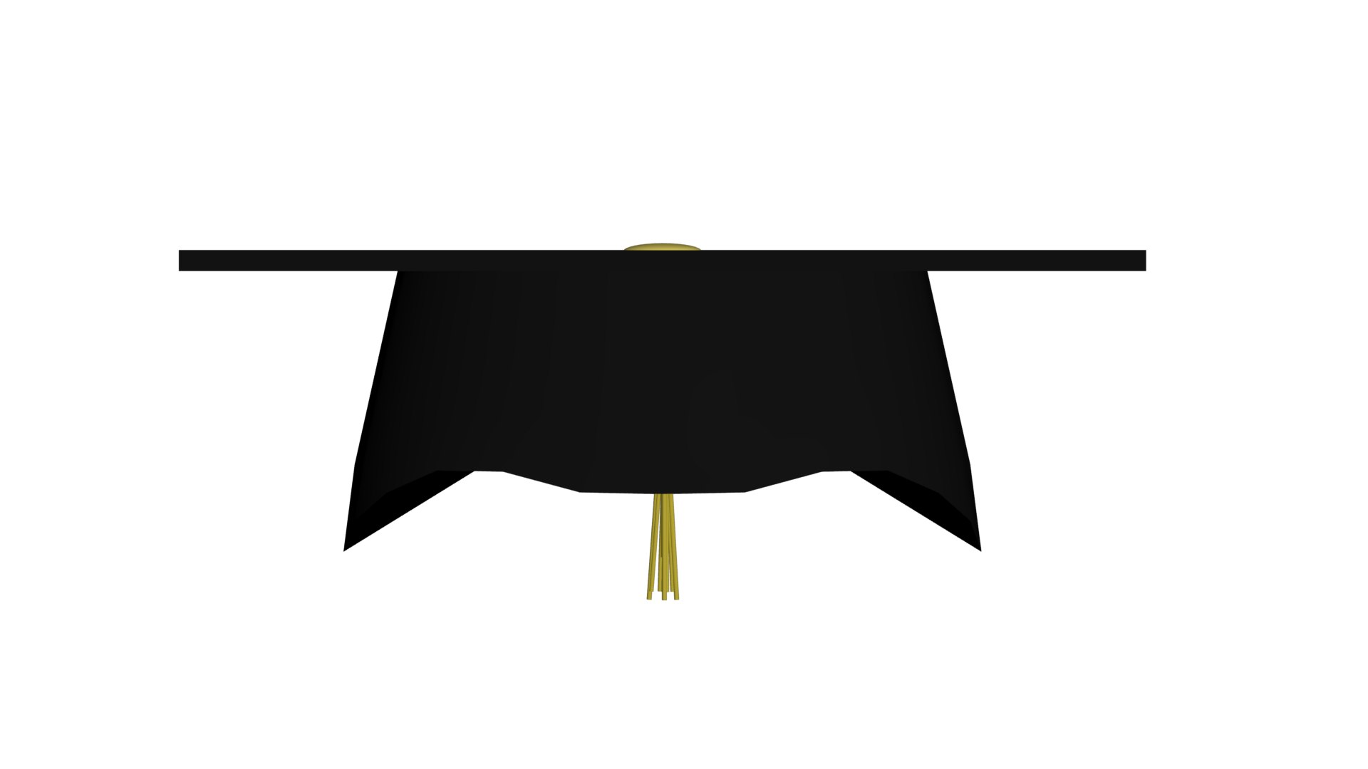 Academic Cap Graduate Cap Mortarboard Trencher Graduation Hat 3D Model ...