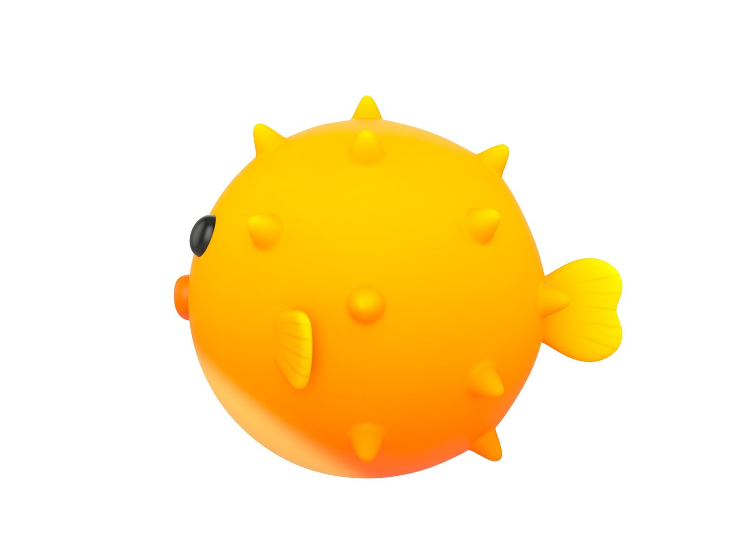 3D Model Puffer Fish - TurboSquid 1531472