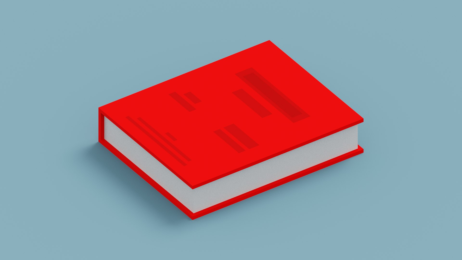 3D Voxel Red Book - TurboSquid 1978848