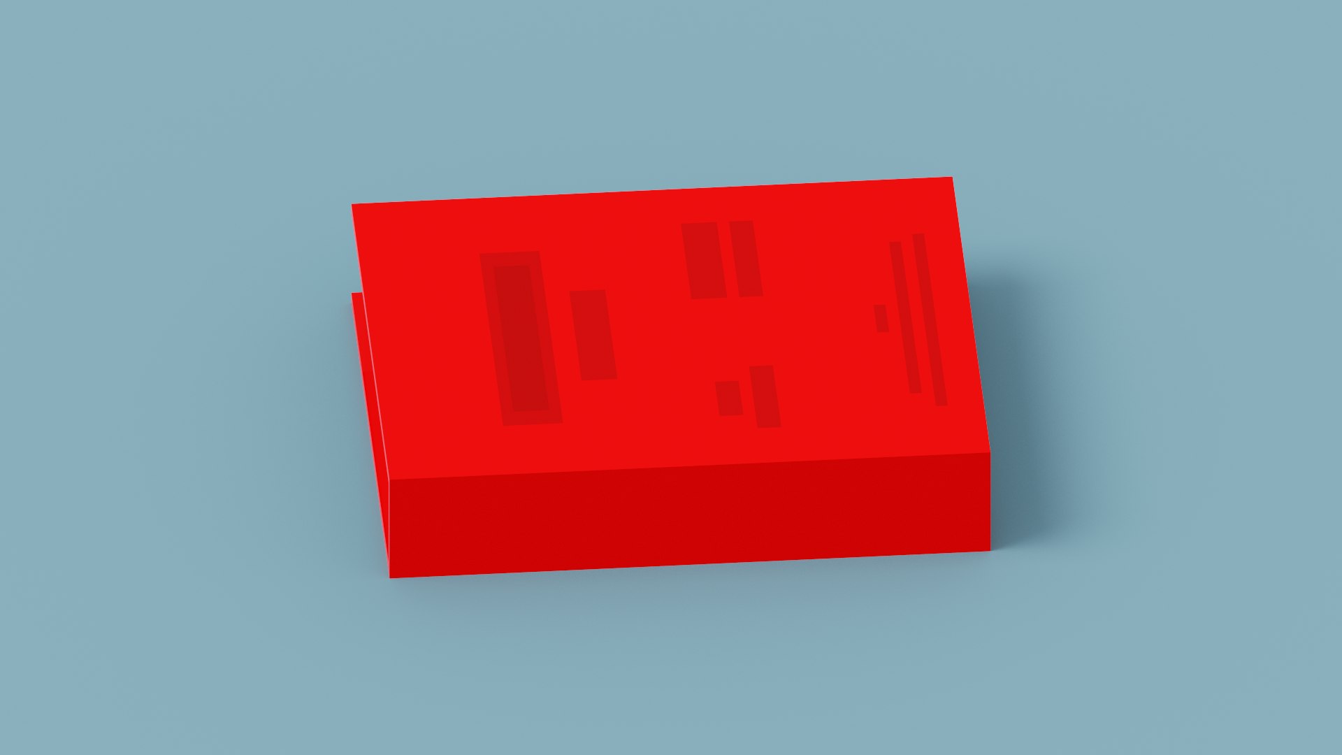 3D Voxel Red Book - TurboSquid 1978848