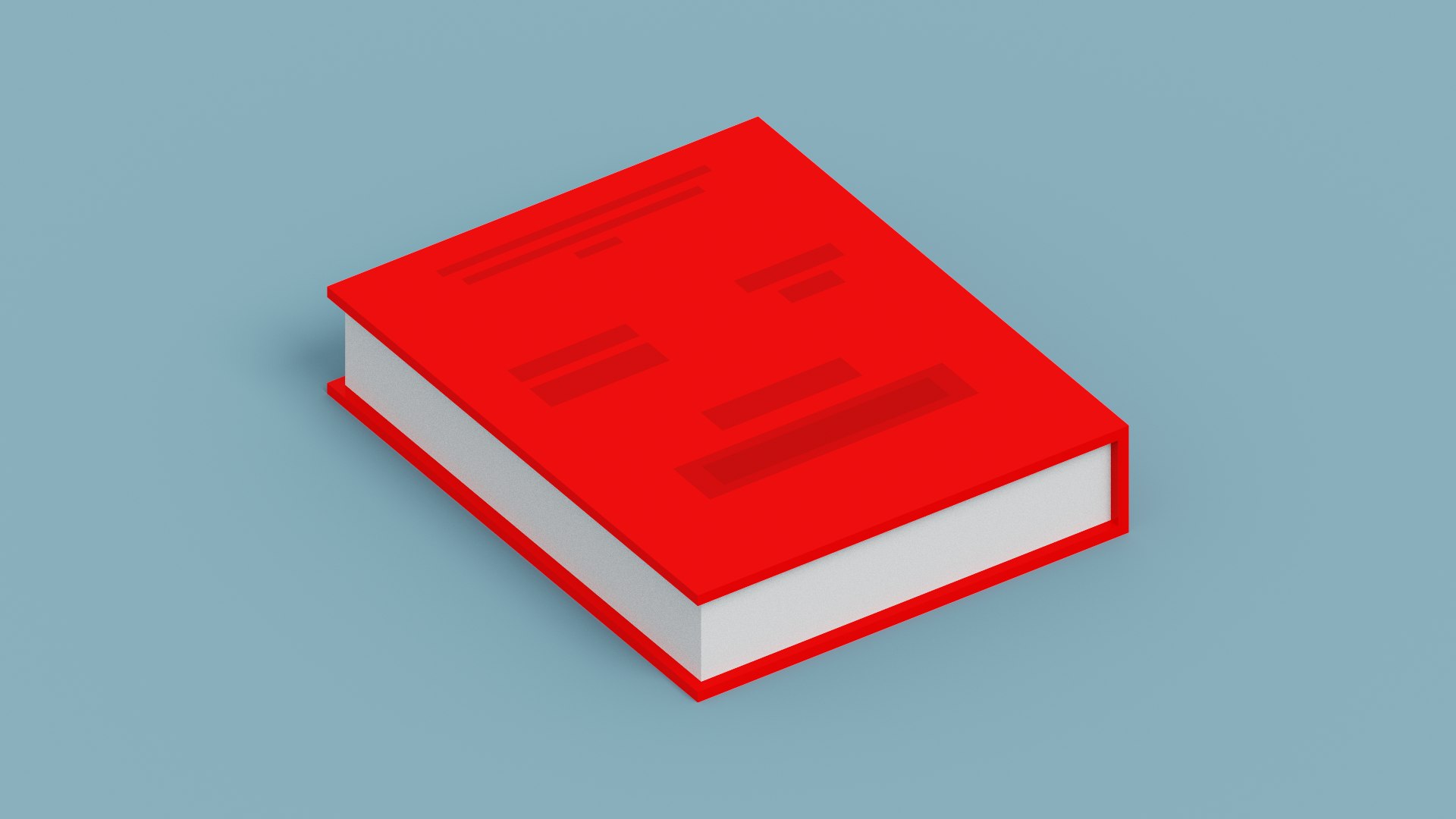 3D Voxel Red Book - TurboSquid 1978848