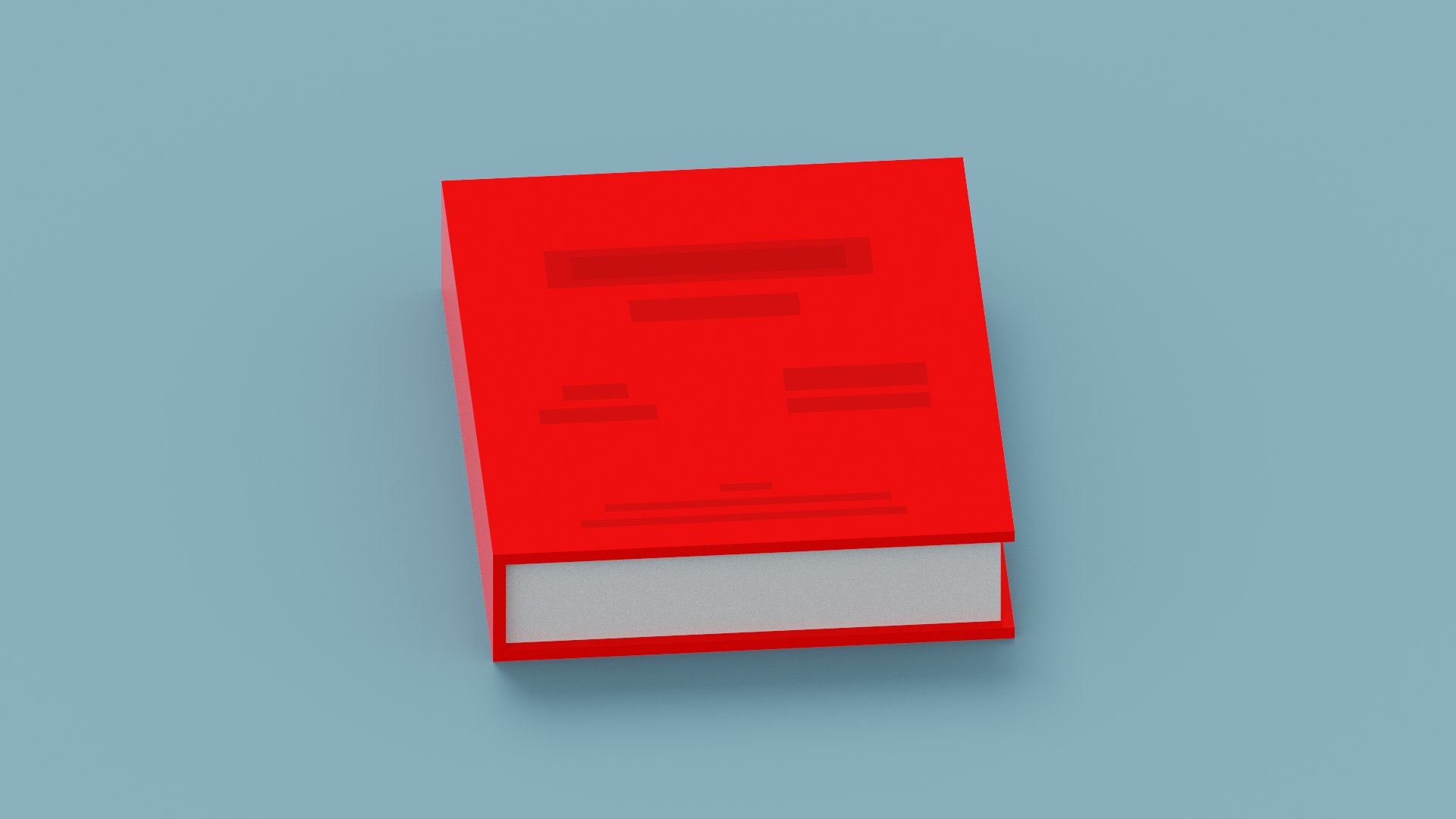 3D Voxel Red Book - TurboSquid 1978848