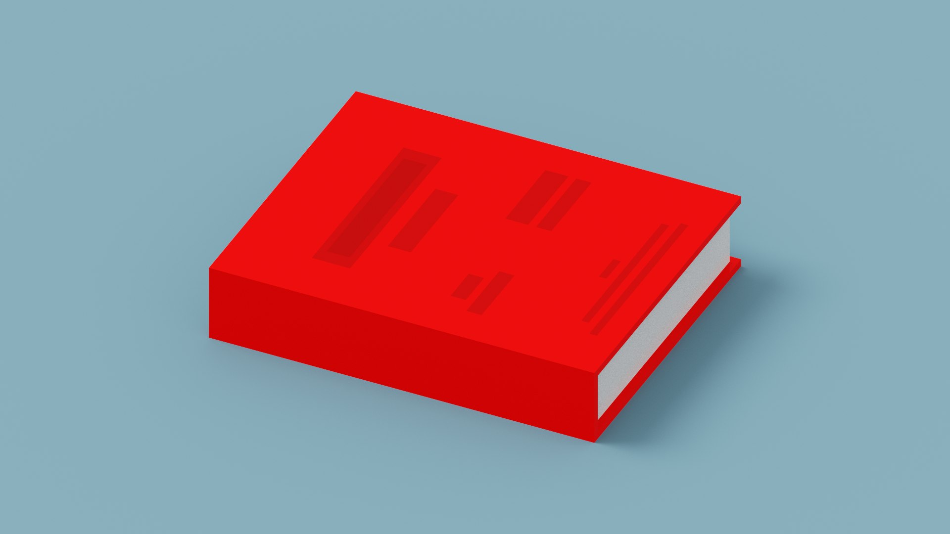 3D Voxel Red Book - TurboSquid 1978848
