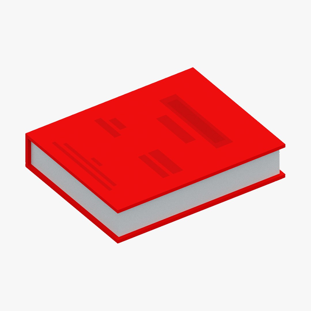 3D Voxel Red Book - TurboSquid 1978848