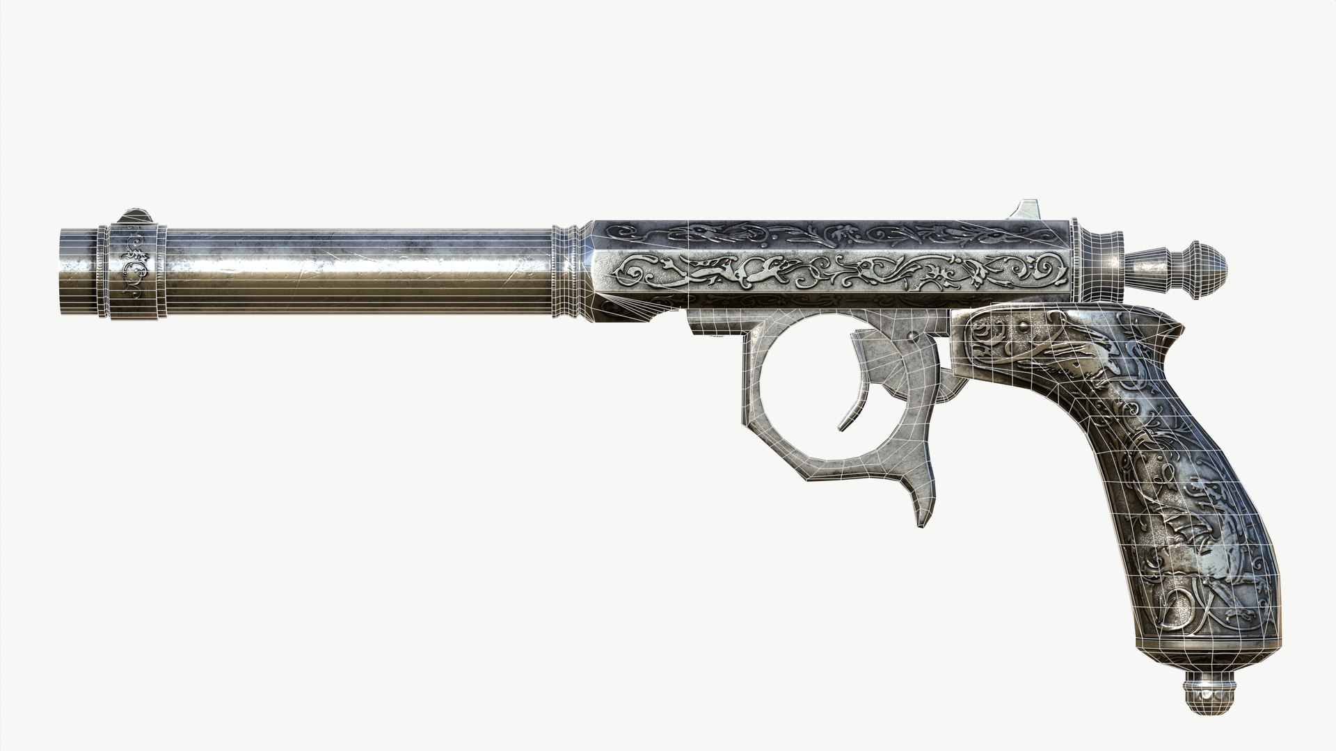 Needle Pistol Jolland 3D Model - TurboSquid 1966925