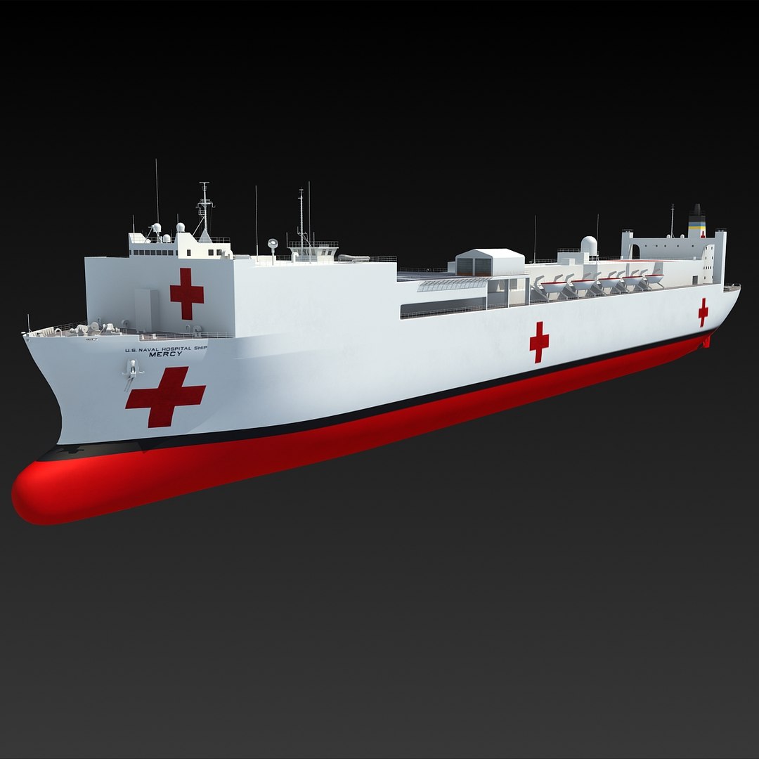 Usns Mercy T-ah-19 Ship 3d 3ds