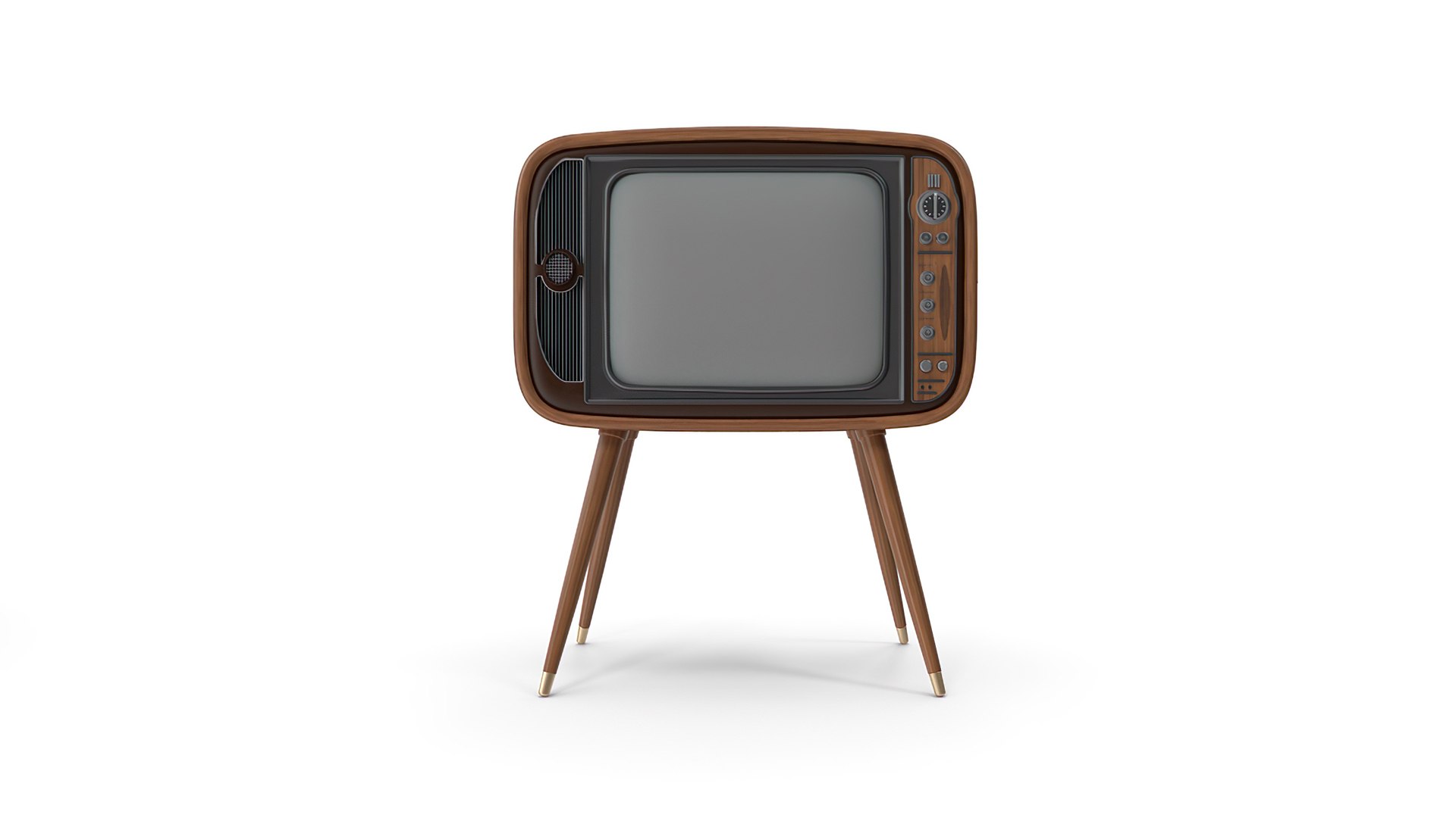 3D Retro TV Cabinet - TurboSquid 2081642