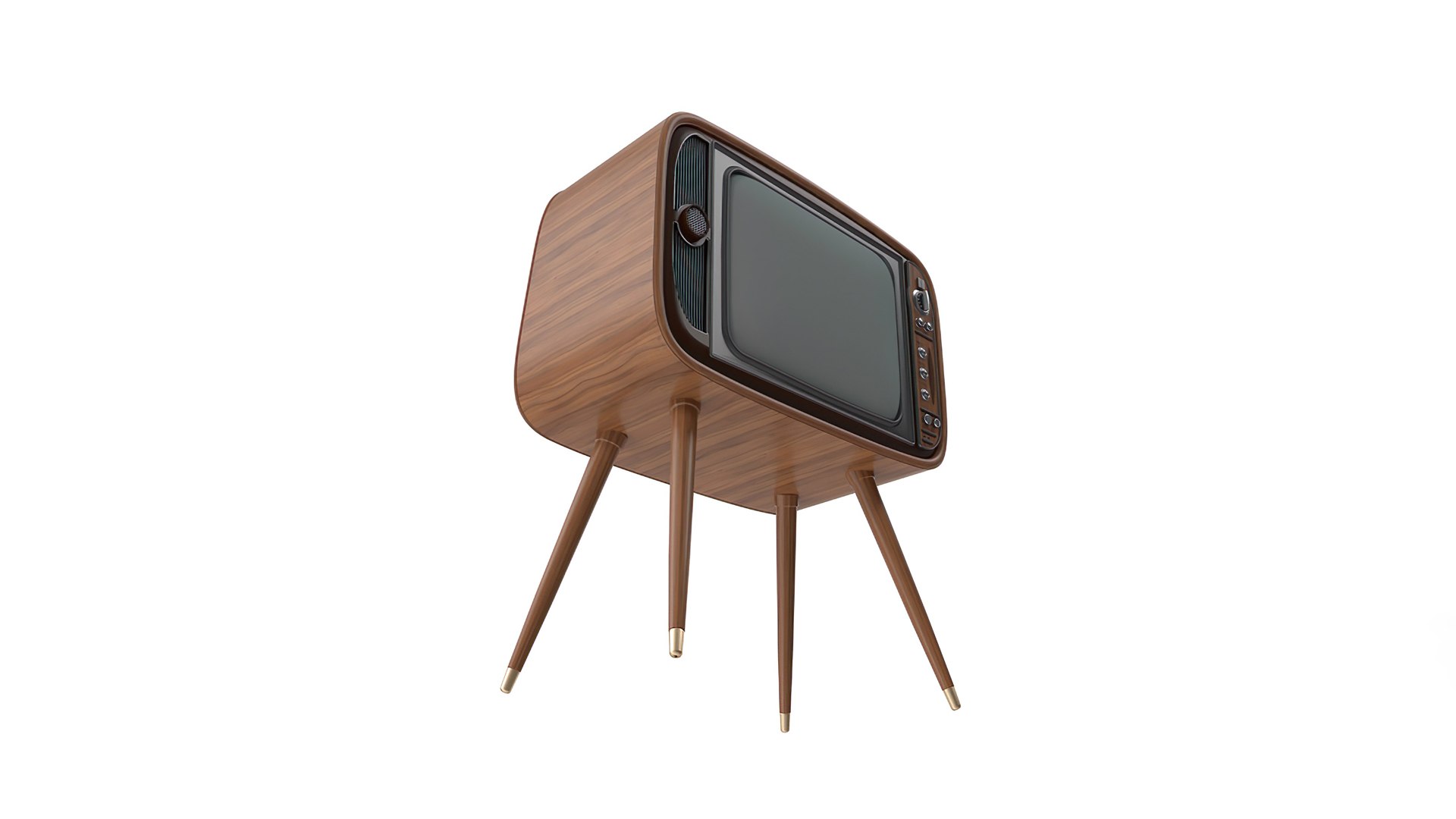 3D Retro TV Cabinet - TurboSquid 2081642