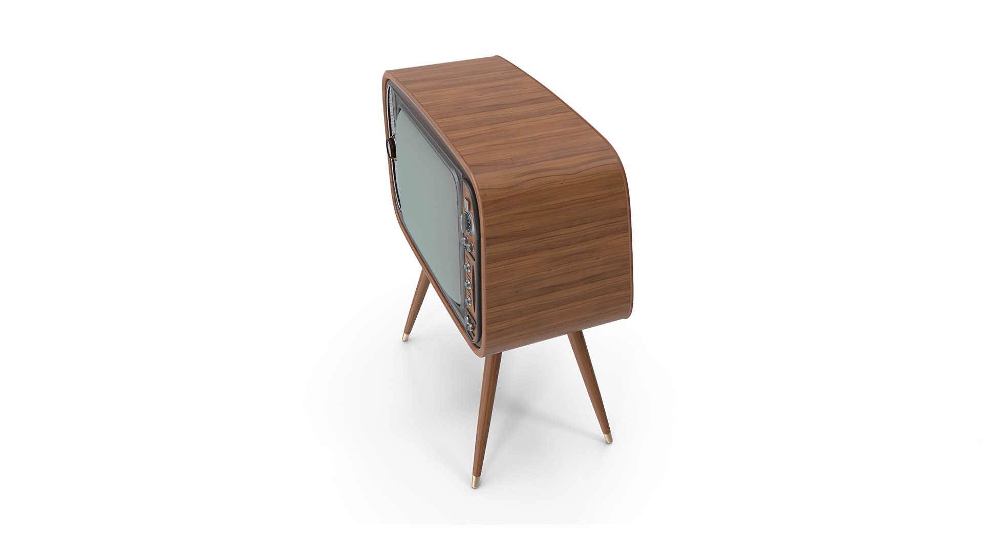 3D Retro TV Cabinet - TurboSquid 2081642