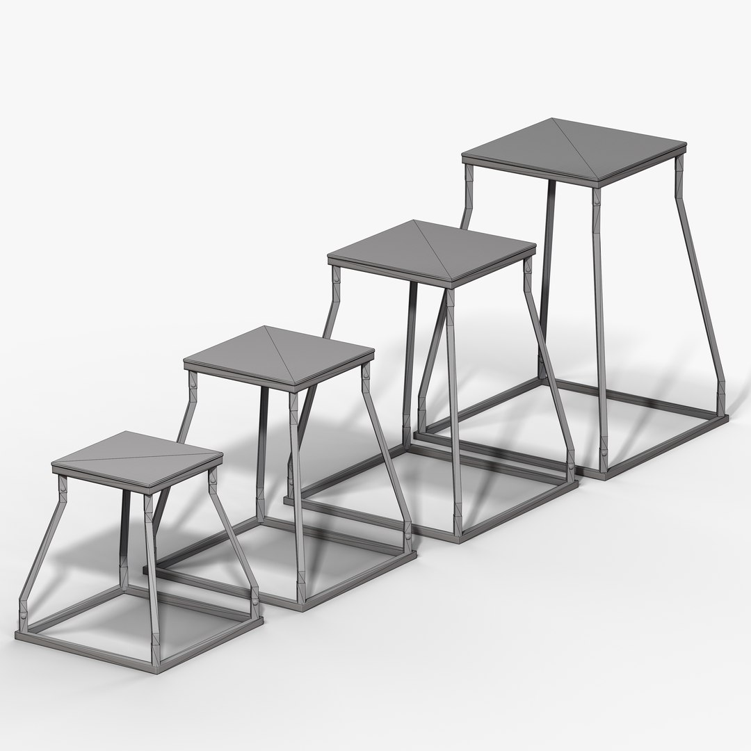3D Plyo Stools Model - TurboSquid 2279480