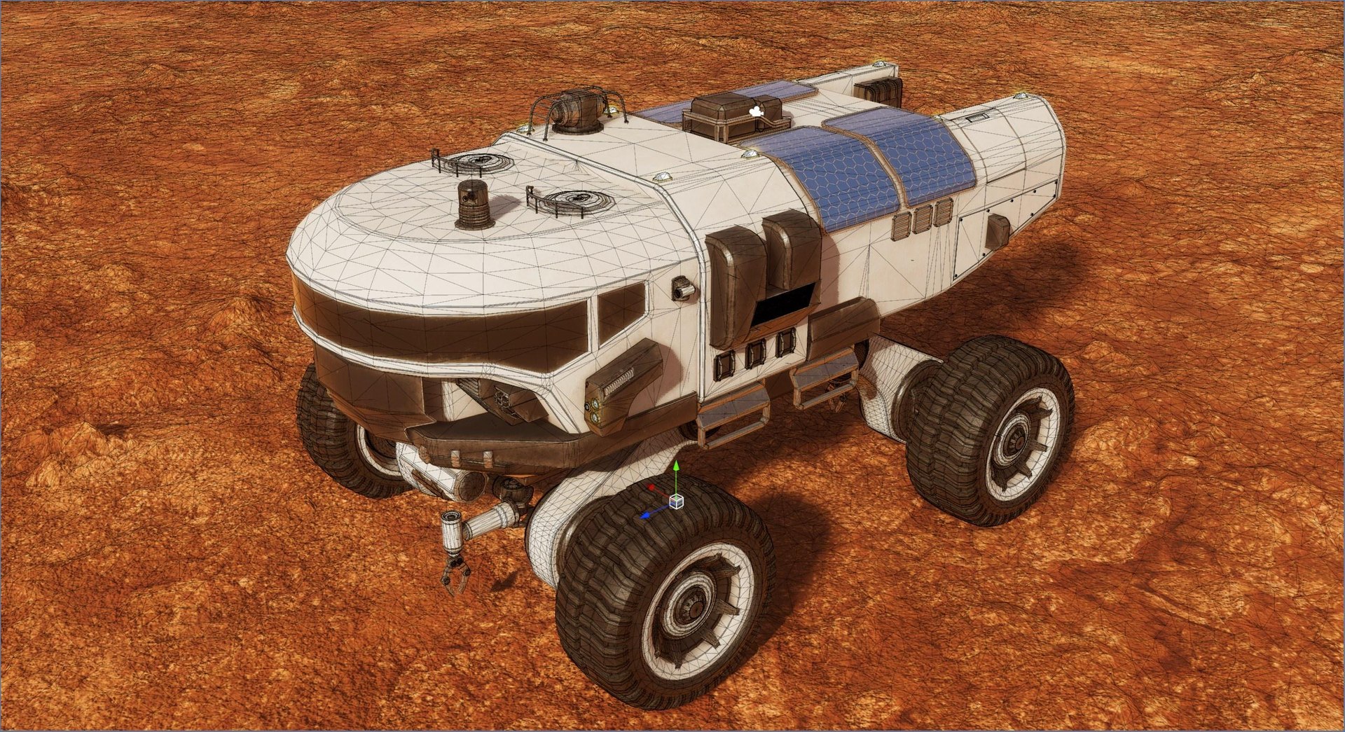 Mars Cargo Rover Unity Asset 3D Model - TurboSquid 2156331