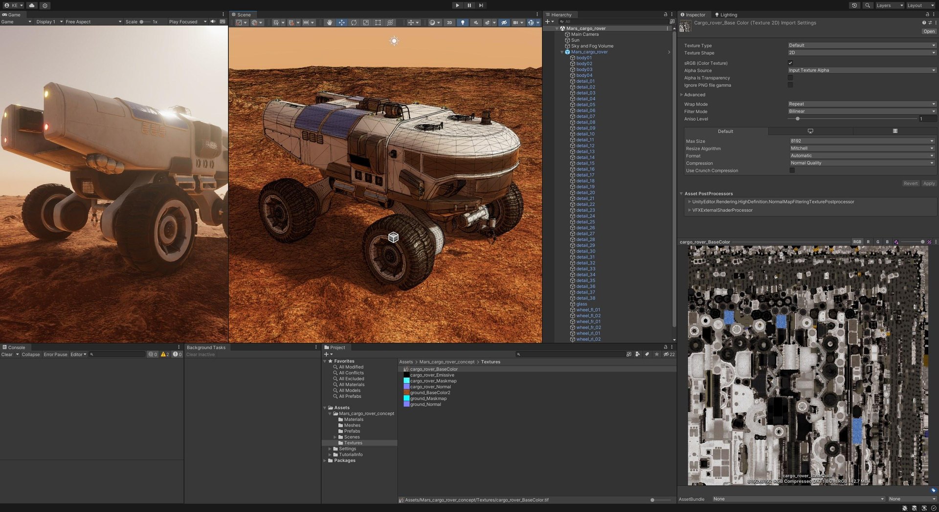 Mars Cargo Rover Unity Asset 3D Model - TurboSquid 2156331