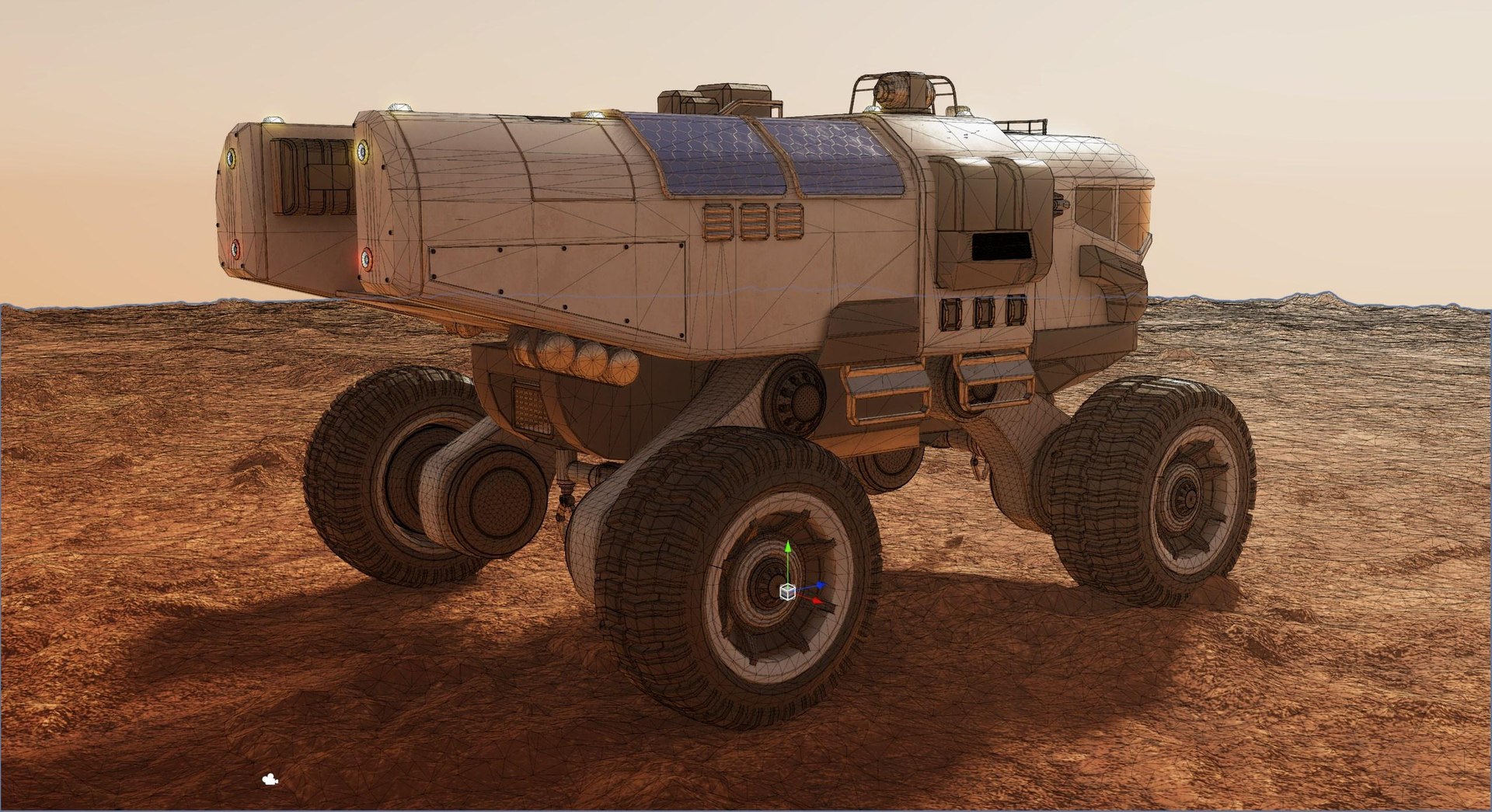Mars Cargo Rover Unity Asset 3D Model - TurboSquid 2156331