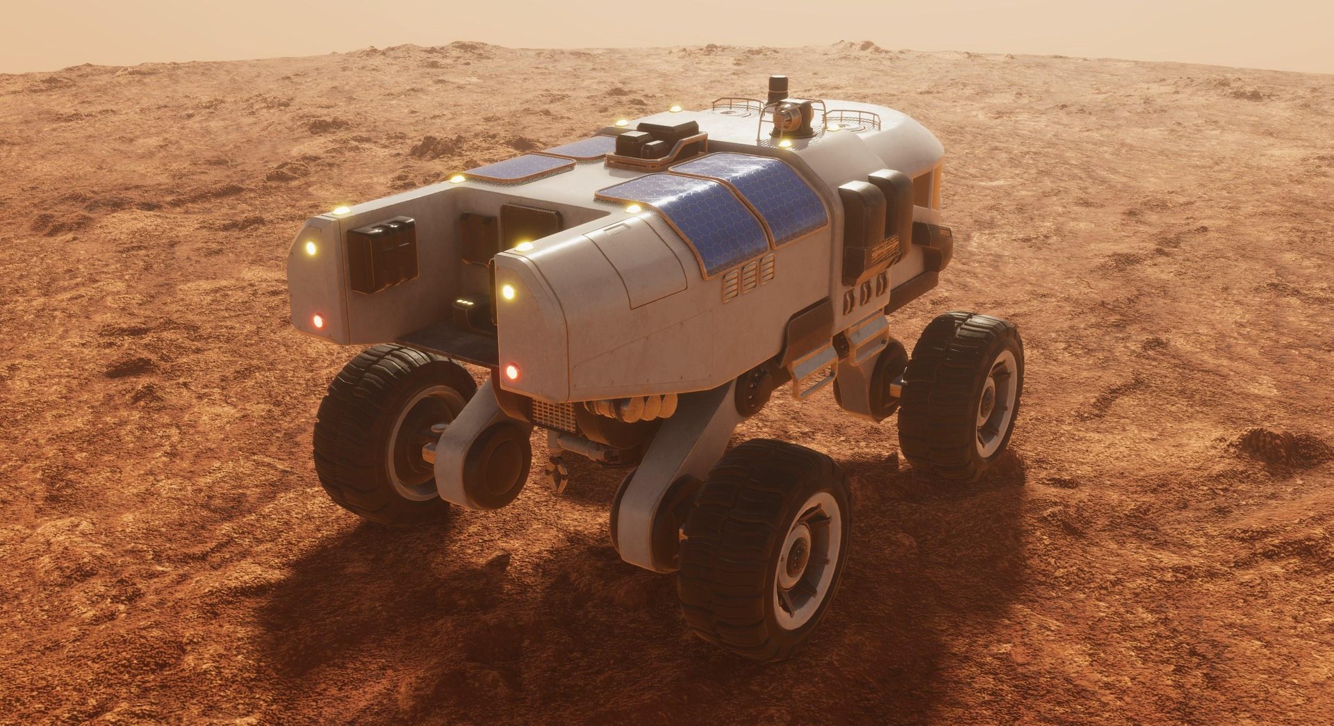 Mars Cargo Rover Unity Asset 3D Model - TurboSquid 2156331