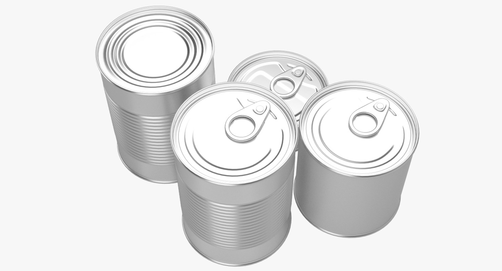 3d Canned Food 1