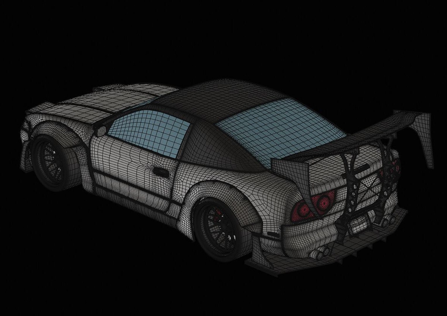 3D Nissan 240sx Widebody Model - TurboSquid 1653652