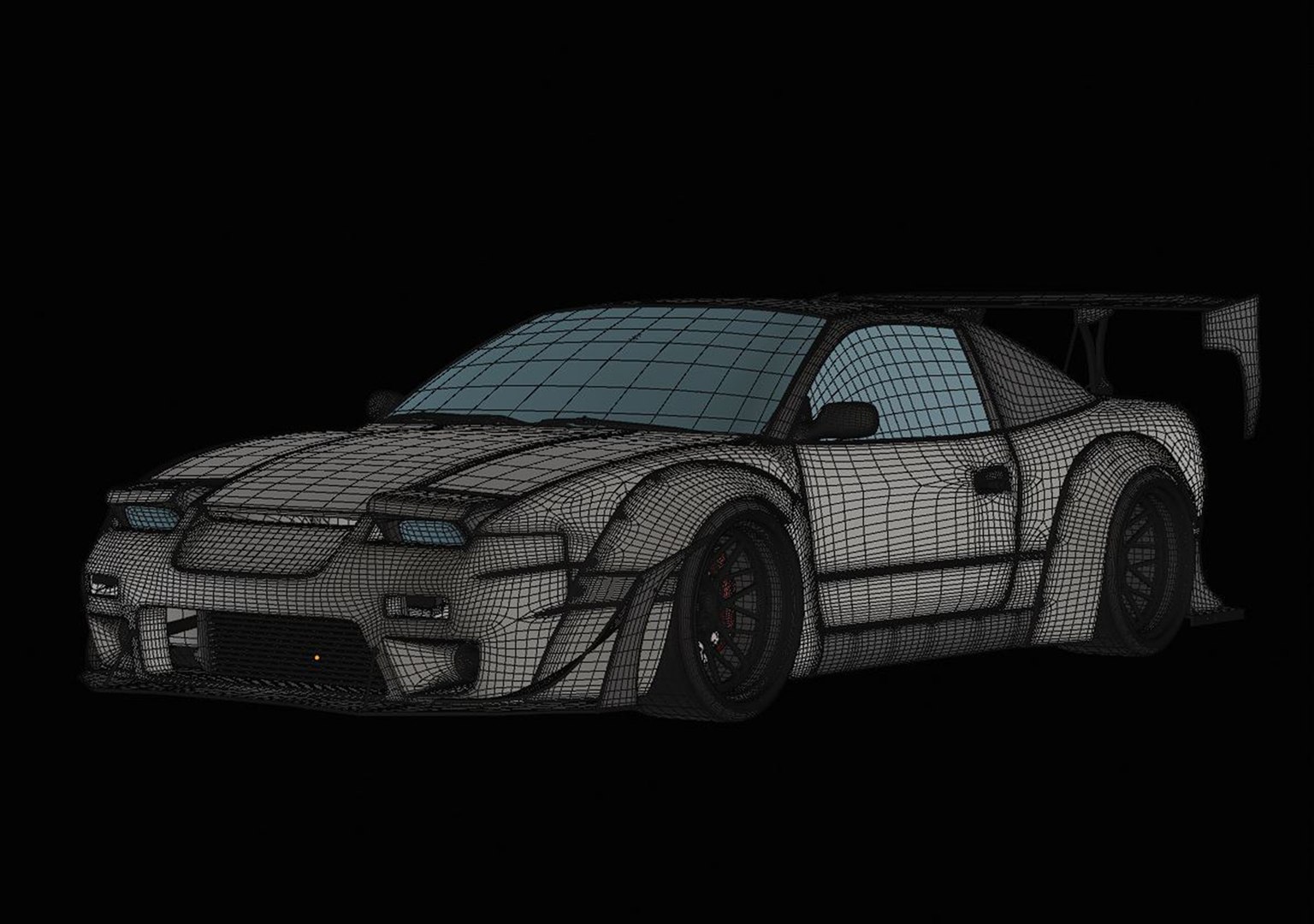 3D Nissan 240sx Widebody Model - TurboSquid 1653652